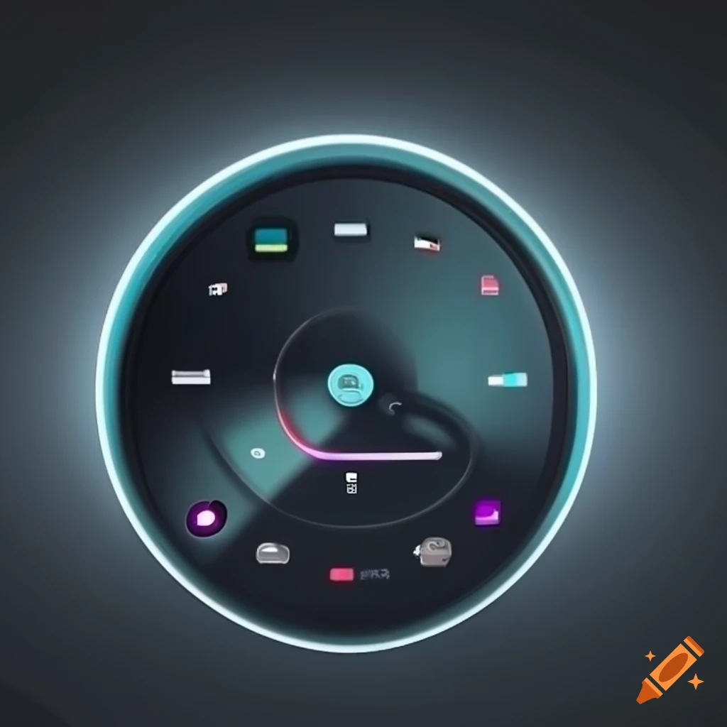 Home dashboard control for tablet on Craiyon