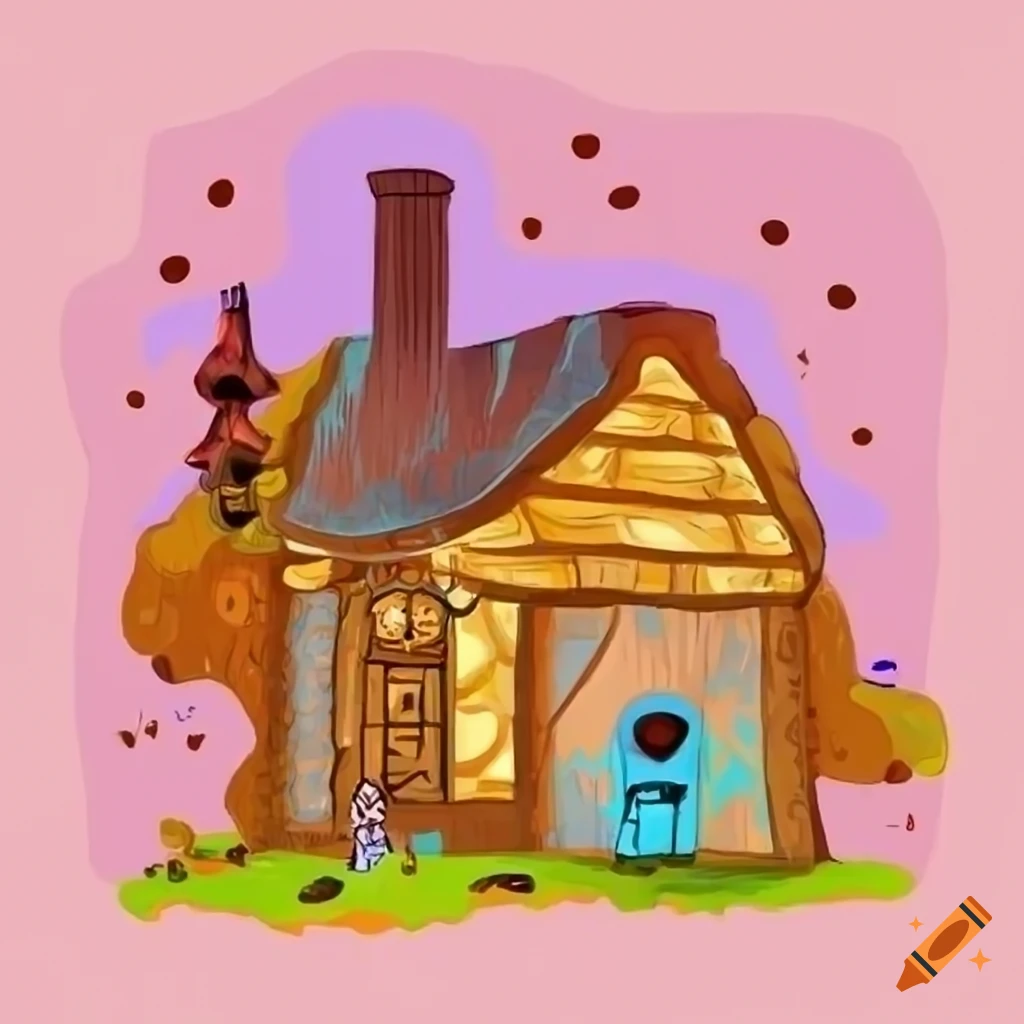 Cartoon illustrations of goldilocks' adventure in the bears' cottage on ...