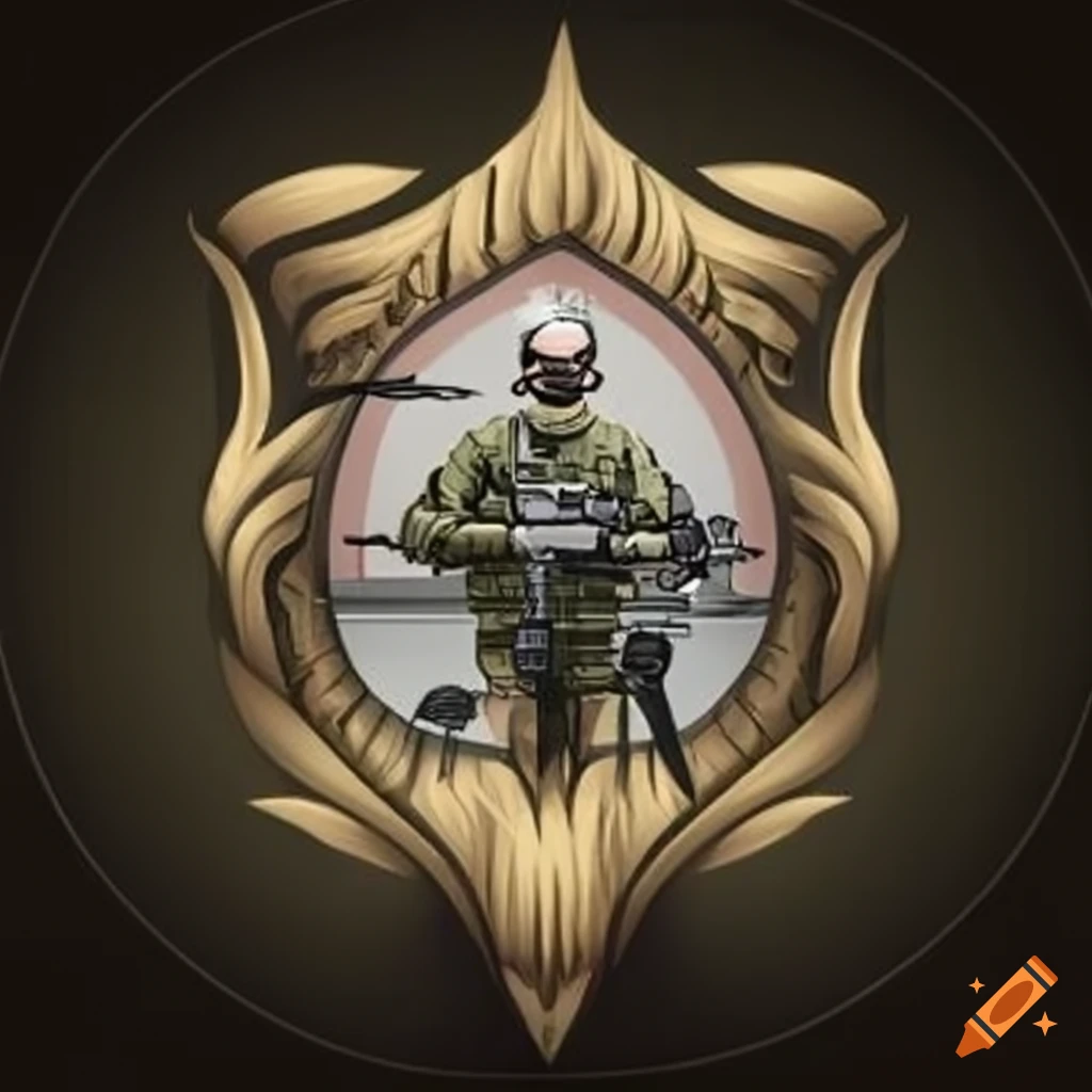 Special forces unit emblem showcasing military symbols and strength on ...