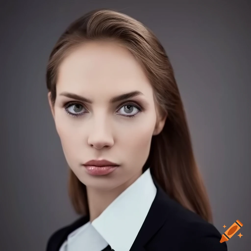 Serious business woman portrait on Craiyon