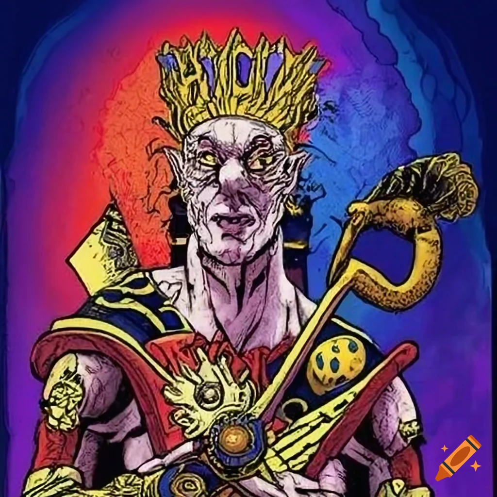 Tarot card the fool in jack kirby style on Craiyon