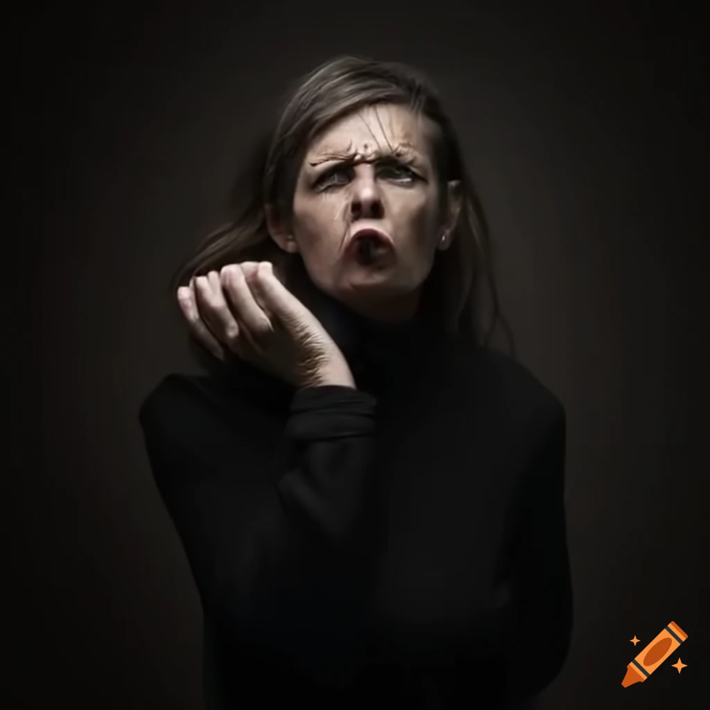 Angry person on Craiyon