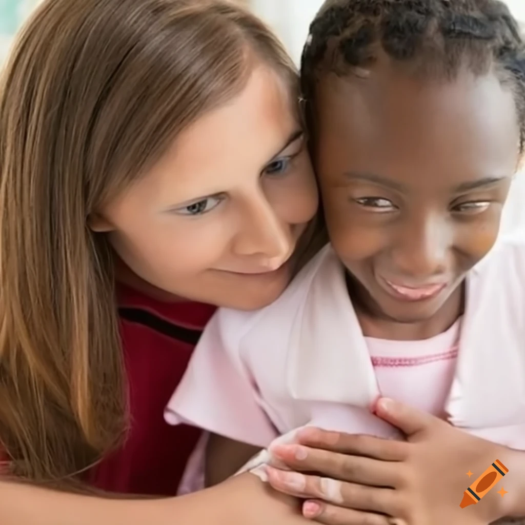 Social worker providing guidance and support to disadvantaged children ...