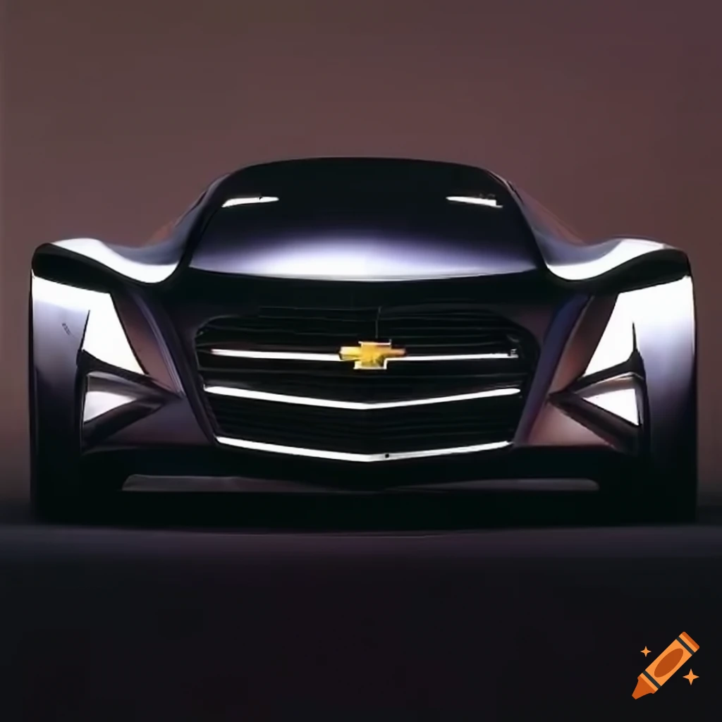 Fictional chevy super-car concept with sleek futuristic design on Craiyon