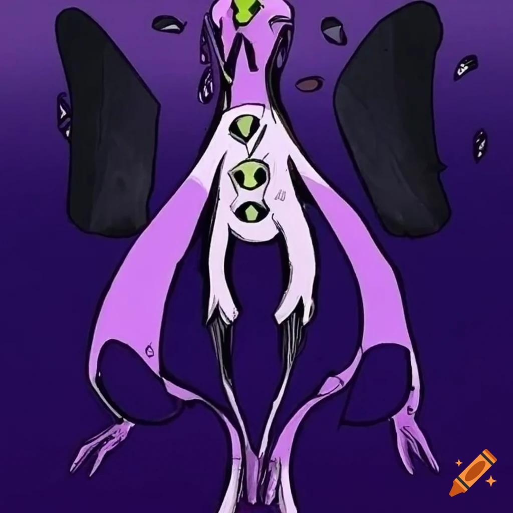 Futuristic and creative alien designs inspired by ben 10 series on Craiyon
