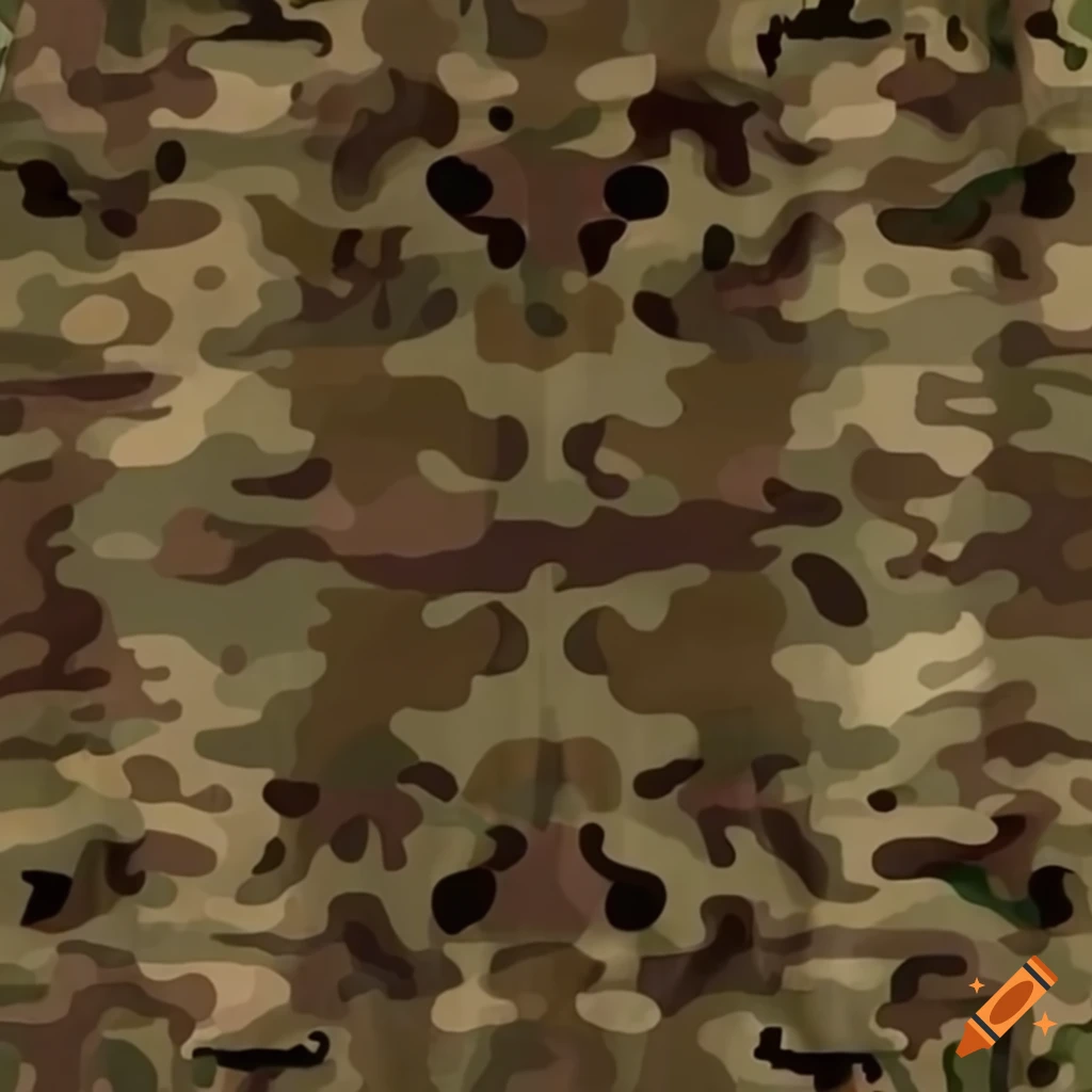 Detailed camouflage pattern for forest hunting on Craiyon