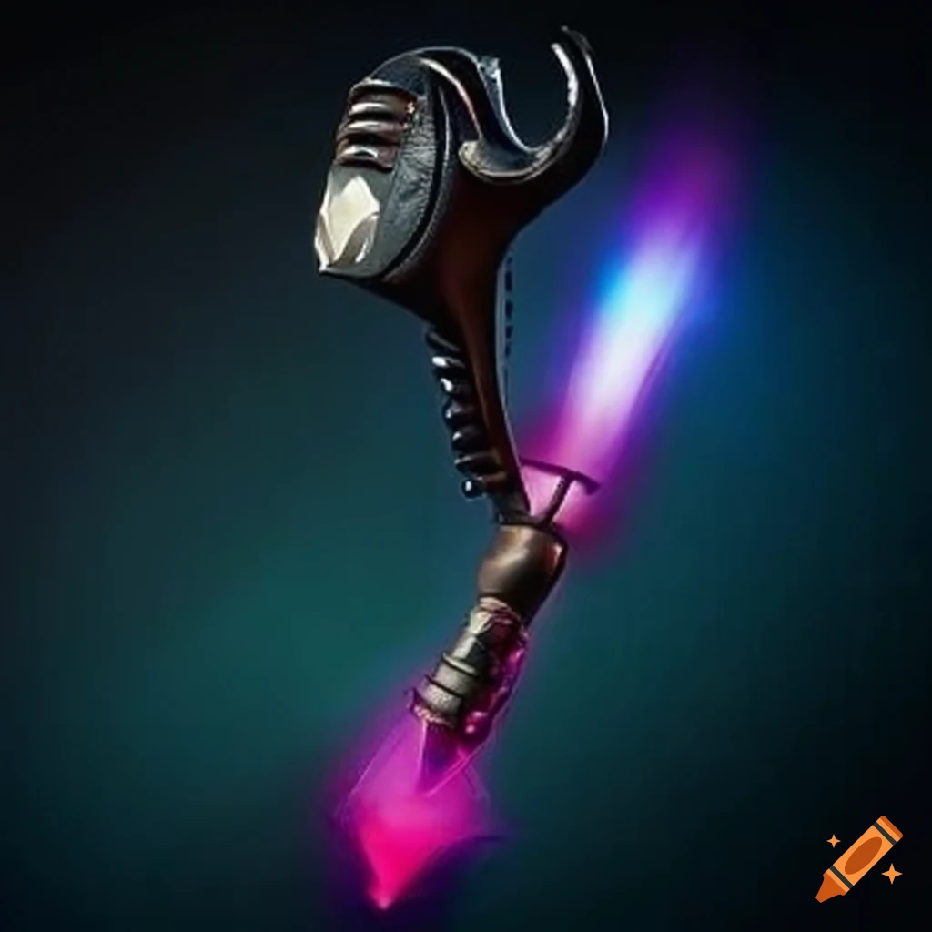 Electronic magical flail grappling hook on Craiyon