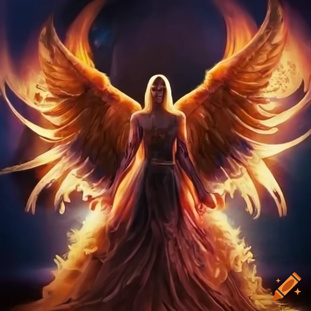 Powerful angel on Craiyon