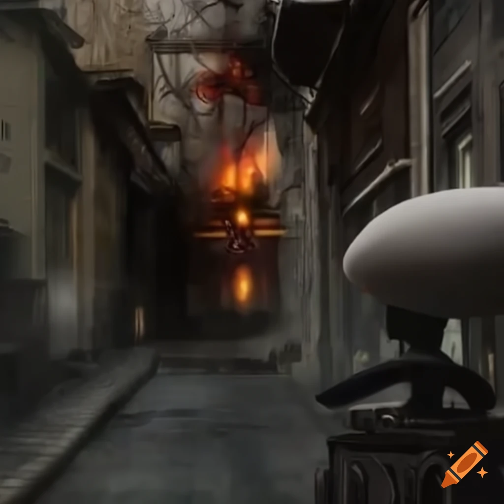 Realistic flying toasters like screensaver on surreal street on Craiyon