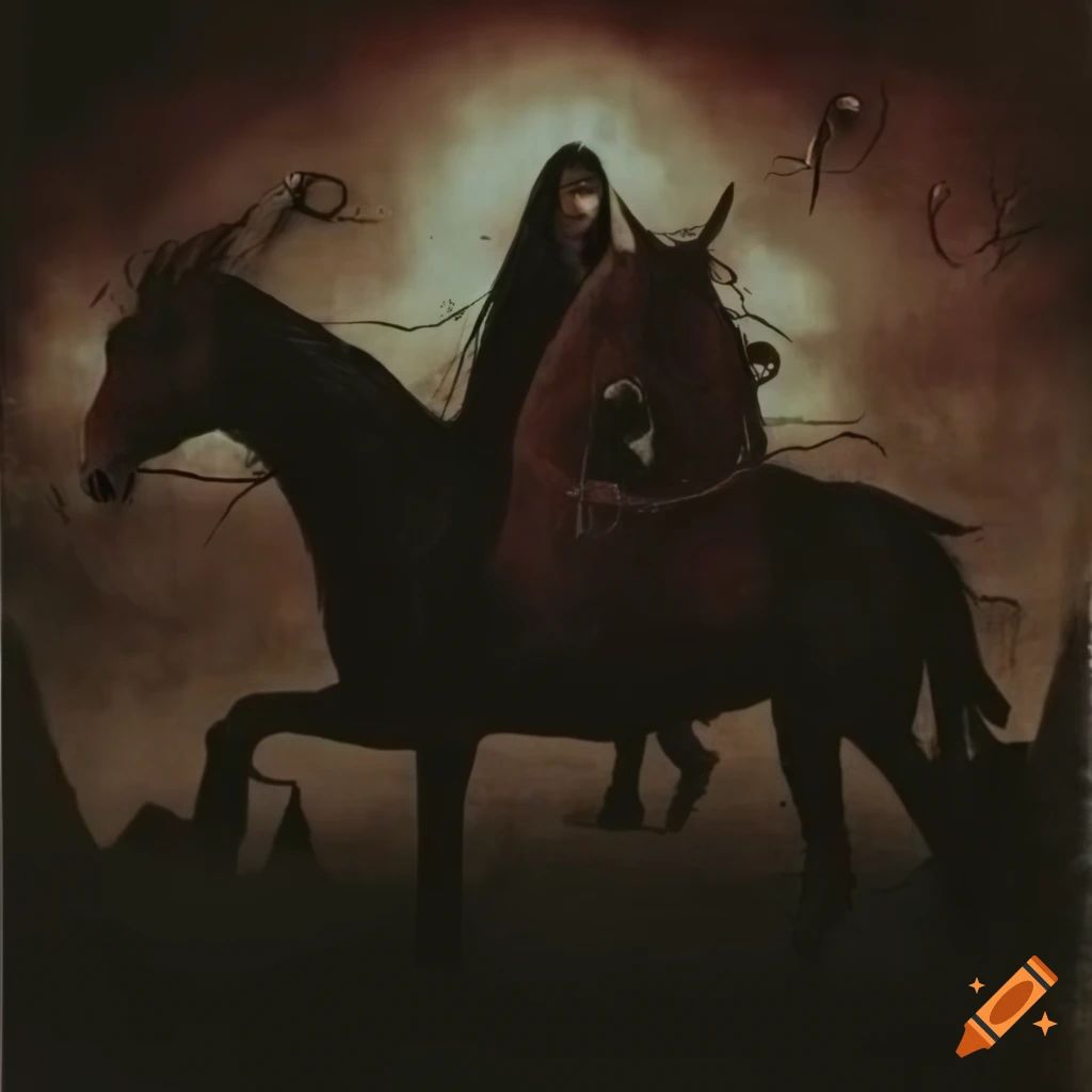 Album cover artwork featuring the four horsemen of the apocalypse and ...