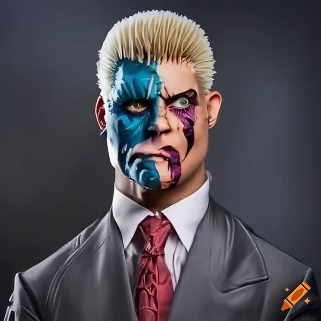 Intricately detailed two-face costume replica inspired by dc comics on ...