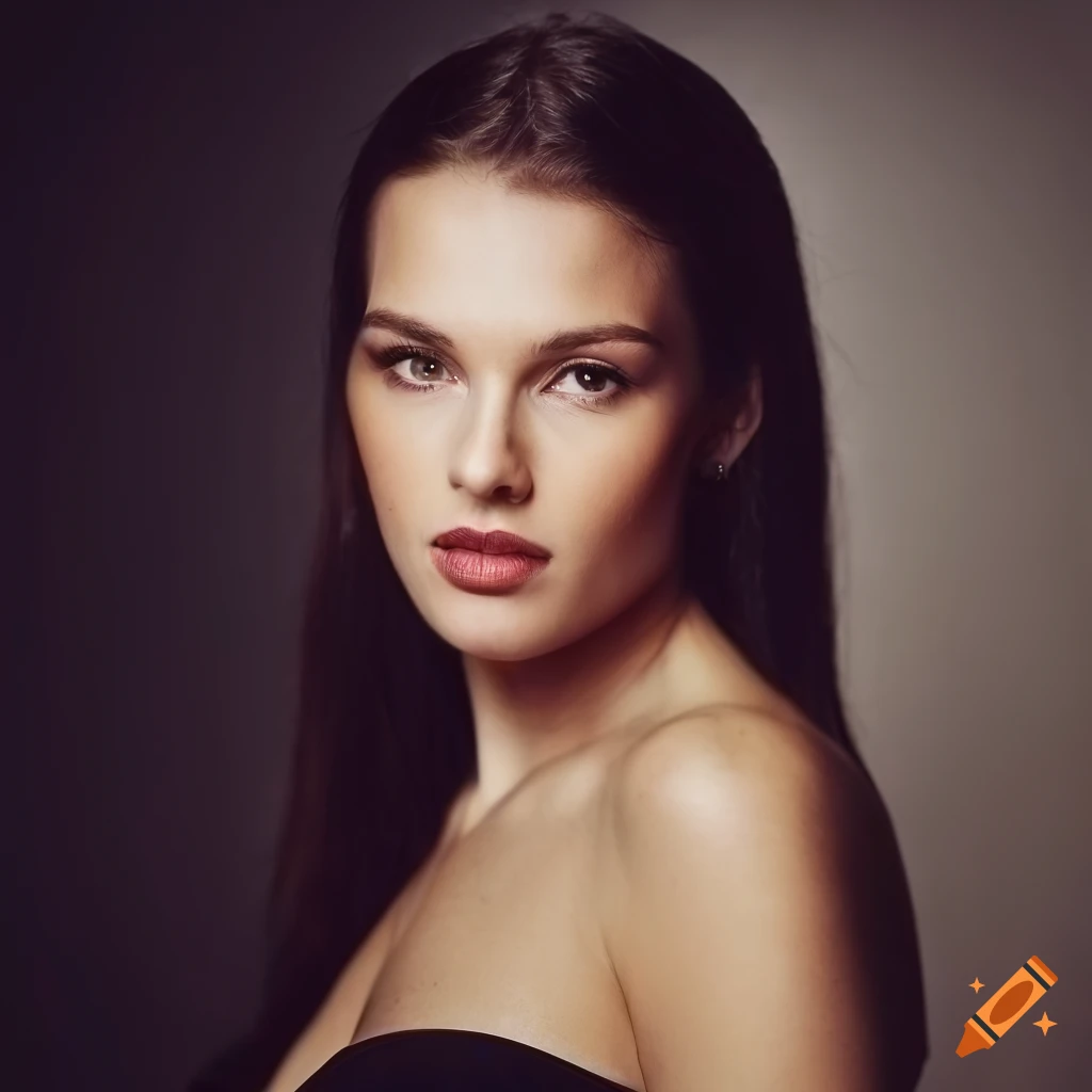 High fashion model styled by Patrick Kelly facing camera with moody ...