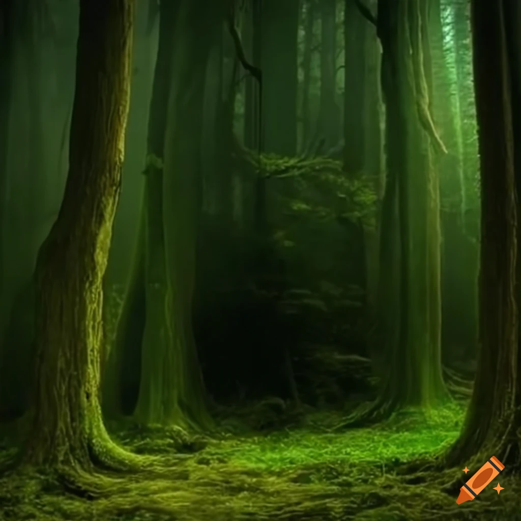 Enchanted forest on Craiyon