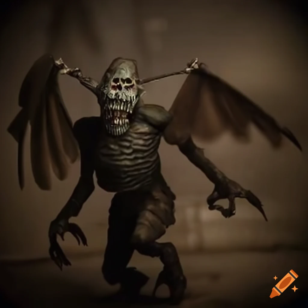 Flying undead air gholas from lower dwarves on Craiyon