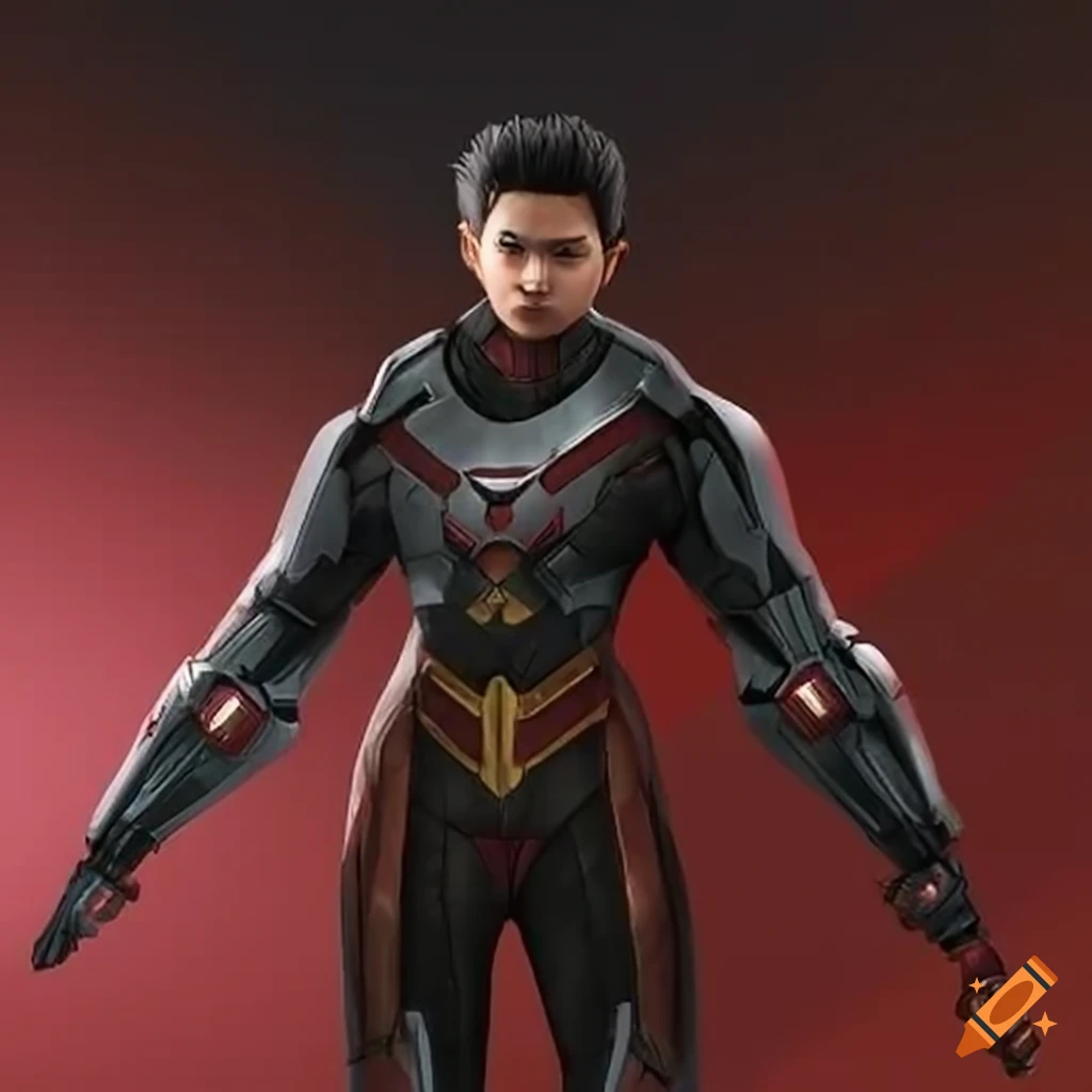 Futuristic suit design for Filipino superhero Bayani blending tradition ...