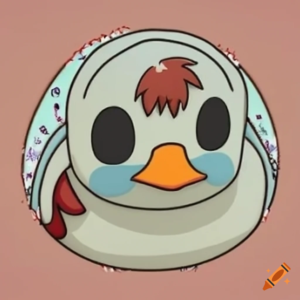 Japanese anime duck character on Craiyon