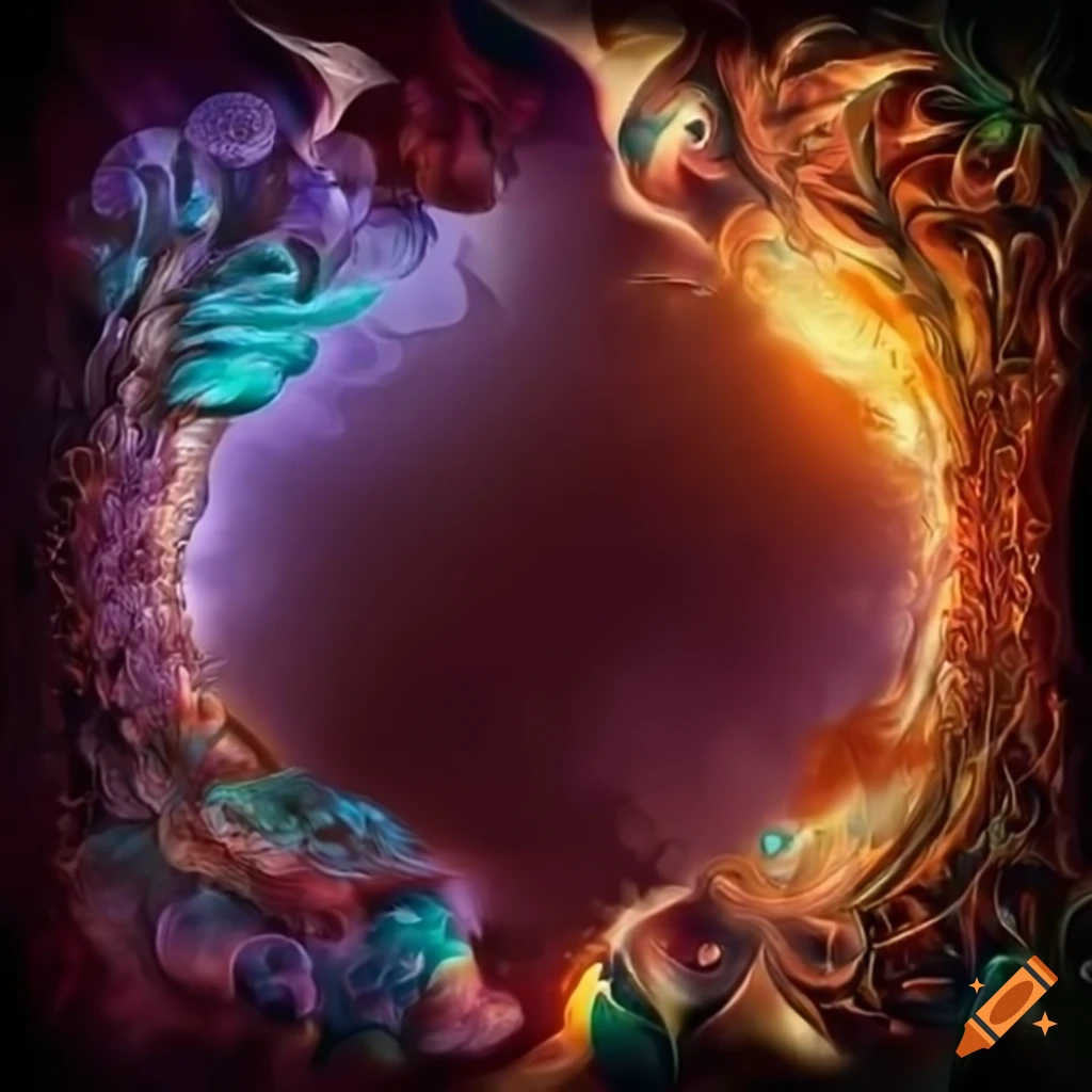 Fantasy border design on Craiyon