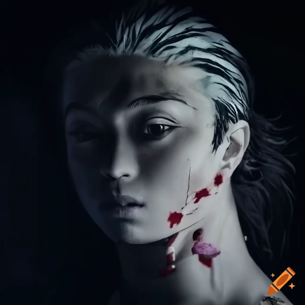 Sanemi shinazugawa from demon slayer in a realistic human depiction on ...