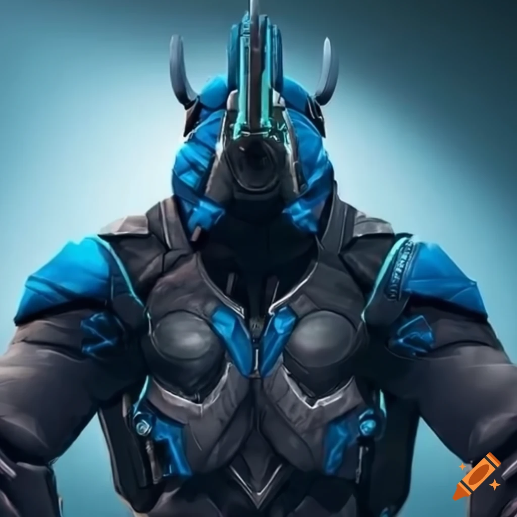 Futuristic ninja rhino with a blue jacket and advanced gadgets on Craiyon