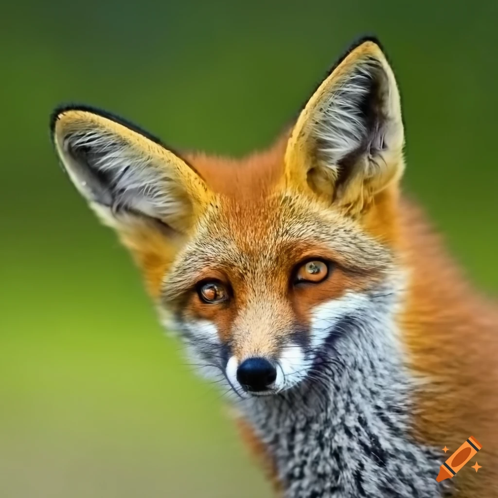 Green fox on Craiyon