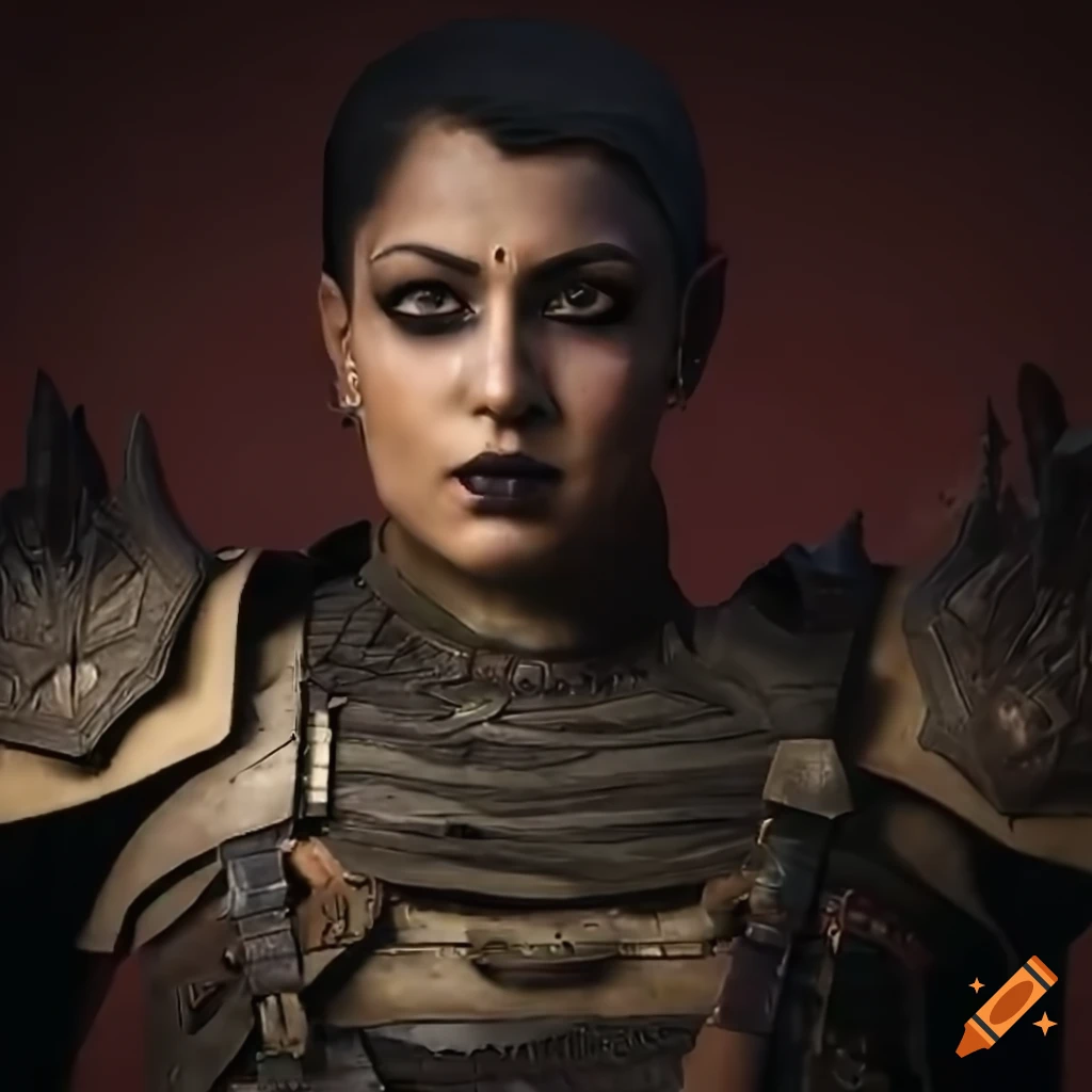 Captain asha kaur in post-apocalyptic armor representing the legion of ...