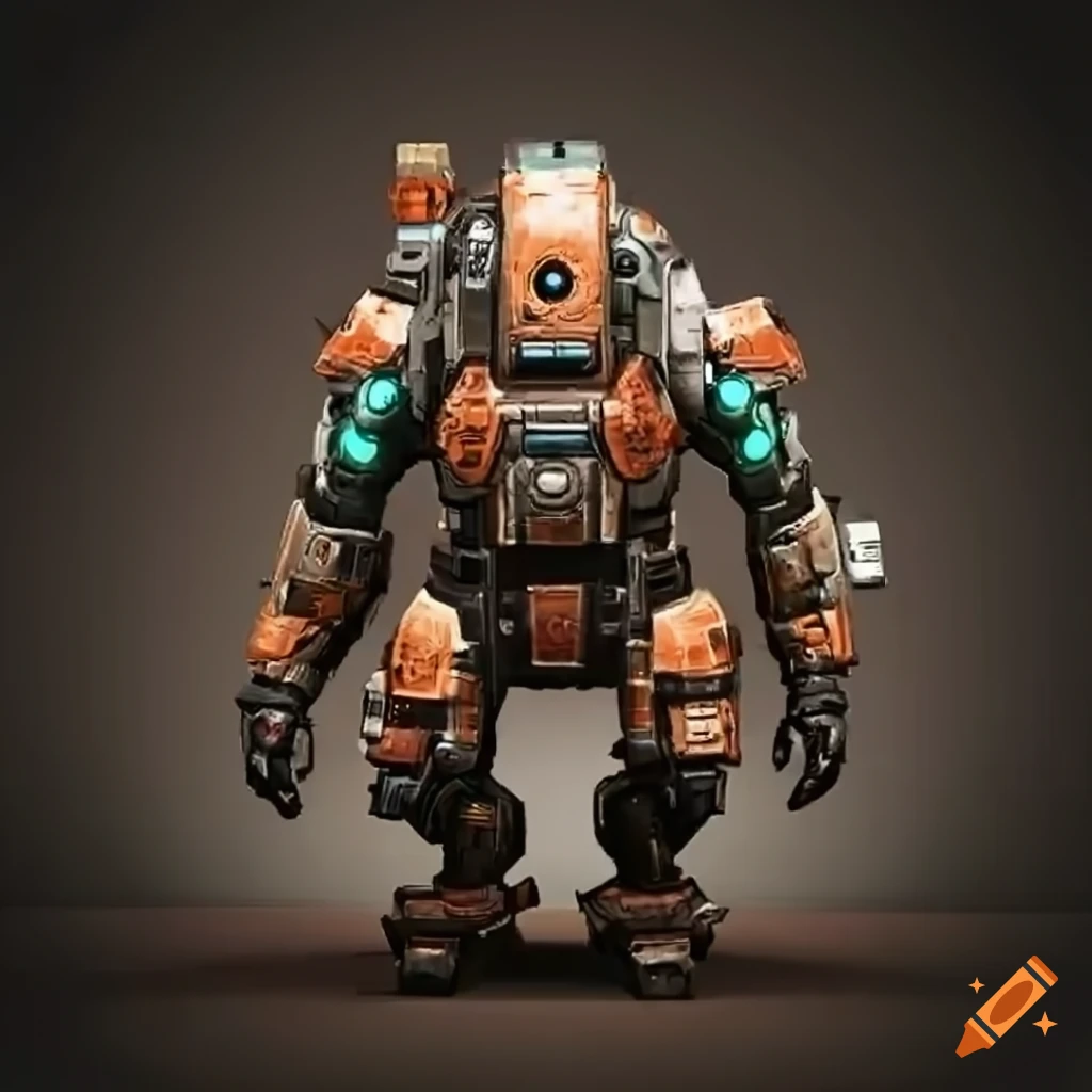 Barbarian mech in titanfall style on Craiyon