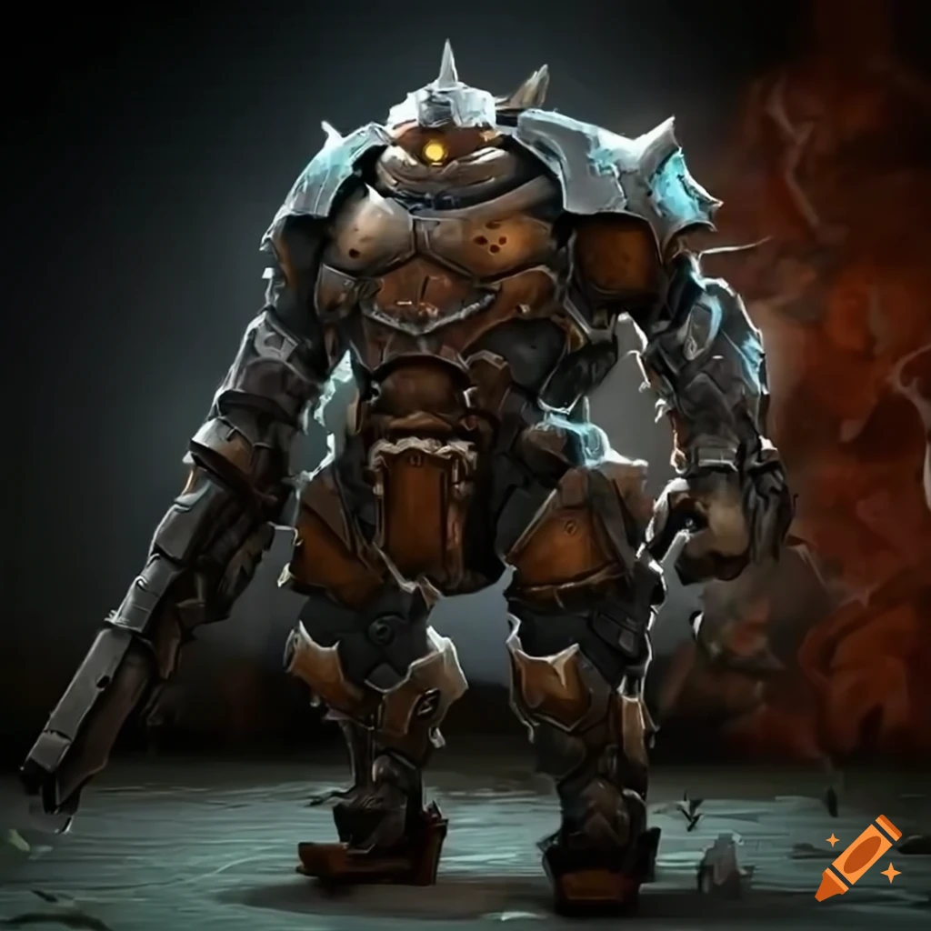 Viking mech suit inspired by darksiders on Craiyon