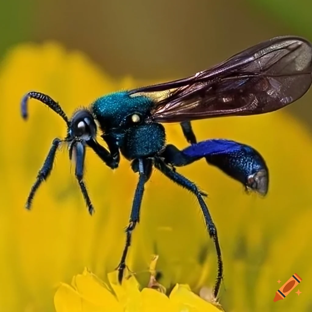 Tarantula hawk wasp on Craiyon
