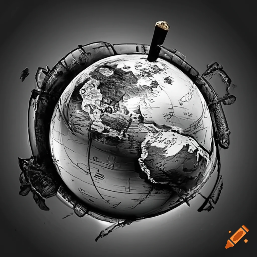 Elon Musk in globe orbit with a cigar on Craiyon