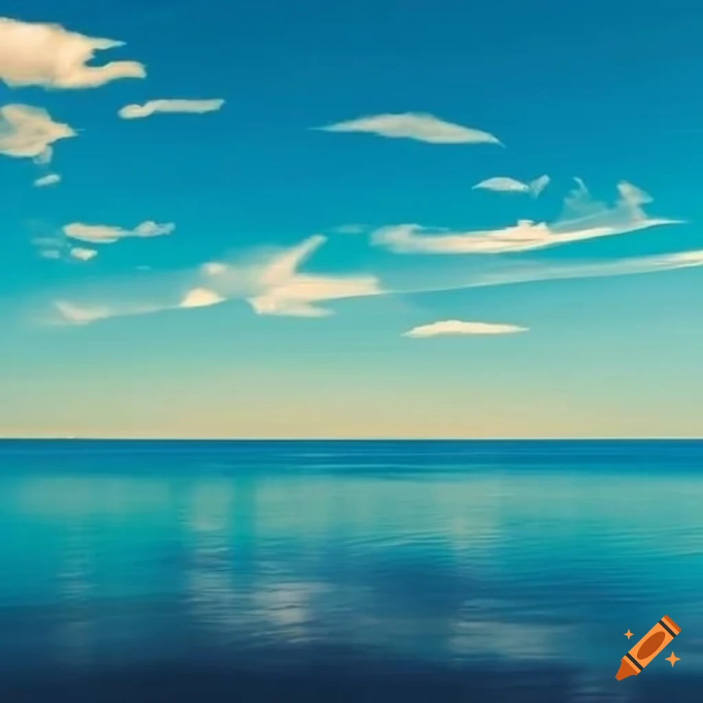 Abstract sunny beach scene in Northwest Michigan with large paint ...