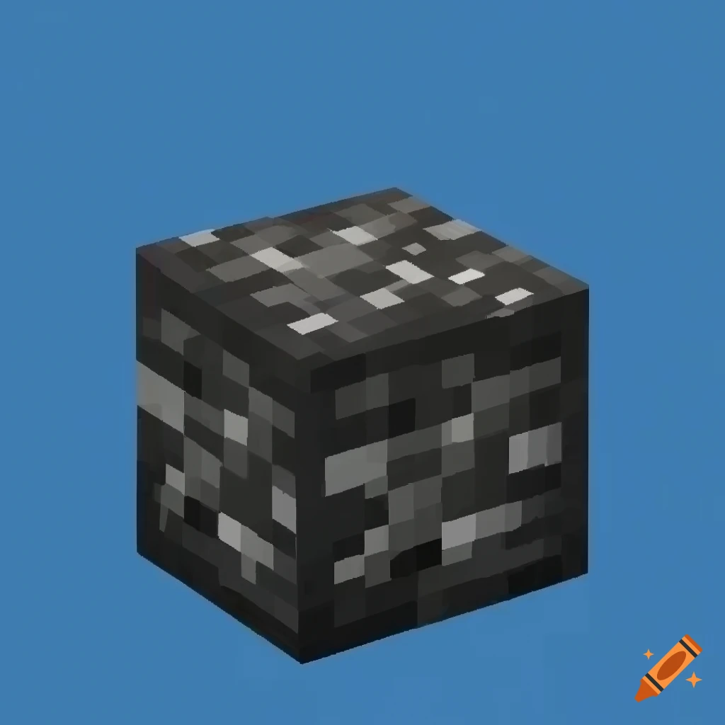 Texture of metal ore in minecraft on Craiyon