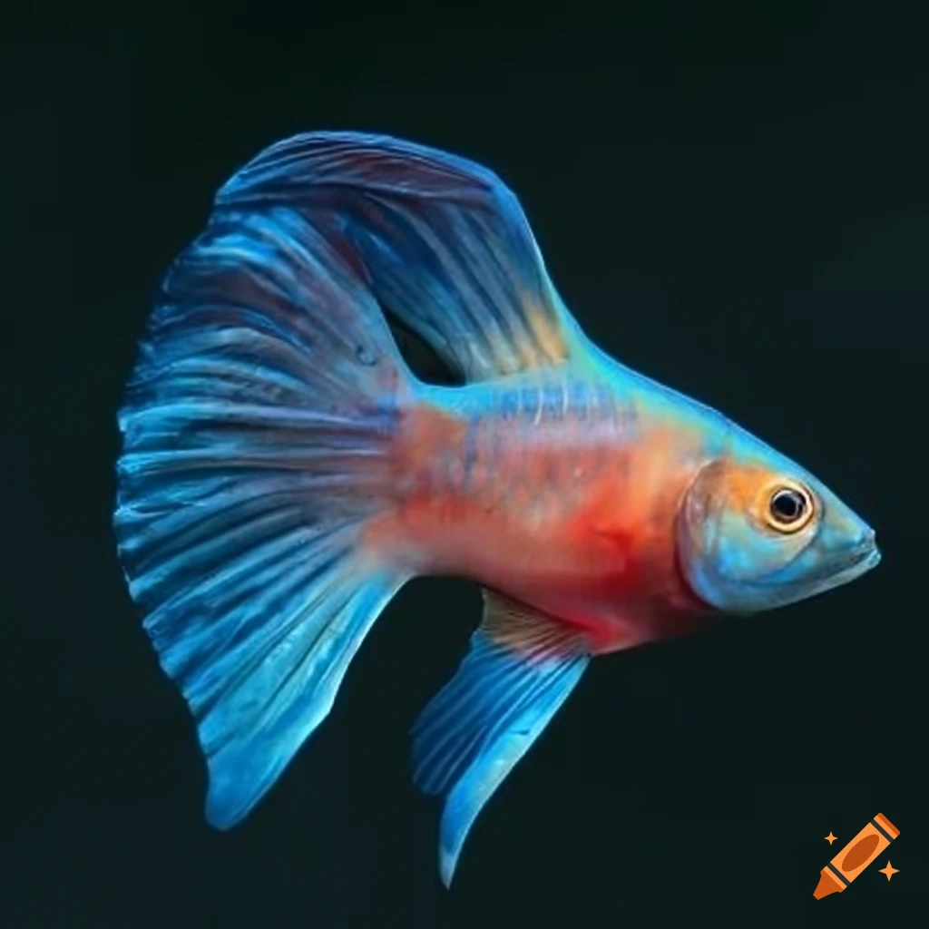 Large fish fin on Craiyon