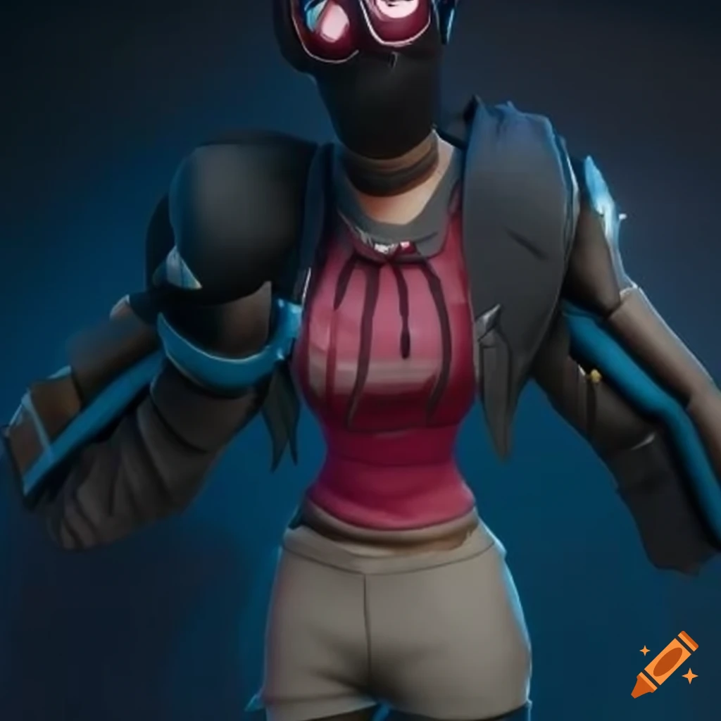 Fortnite skin showcasing the full body design on Craiyon