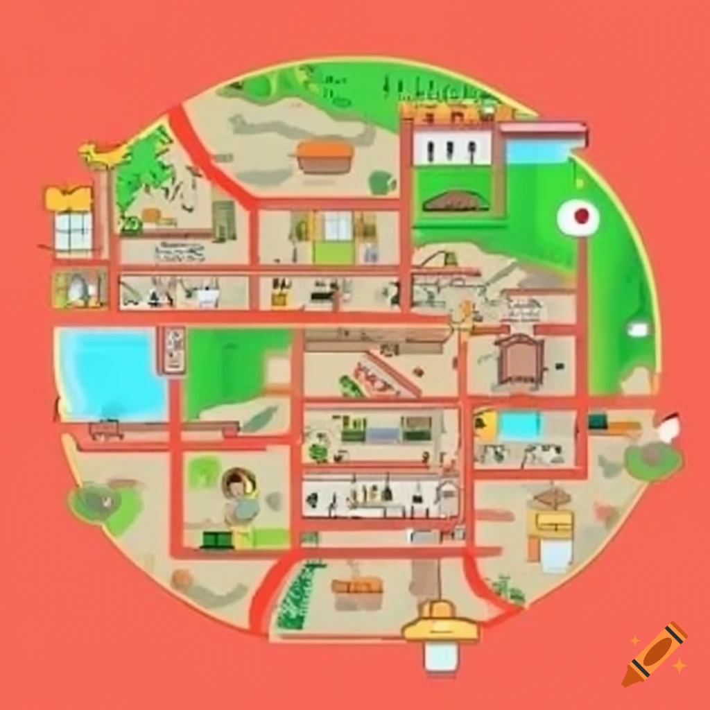 Colony map on Craiyon