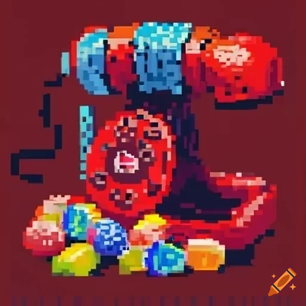 Hobbes texting on a red phone with lemon candies and Doctor Pepper in ...