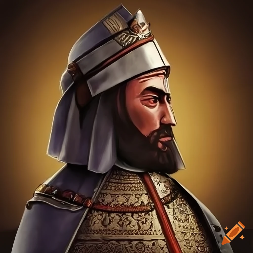 Medieval muslim general on Craiyon
