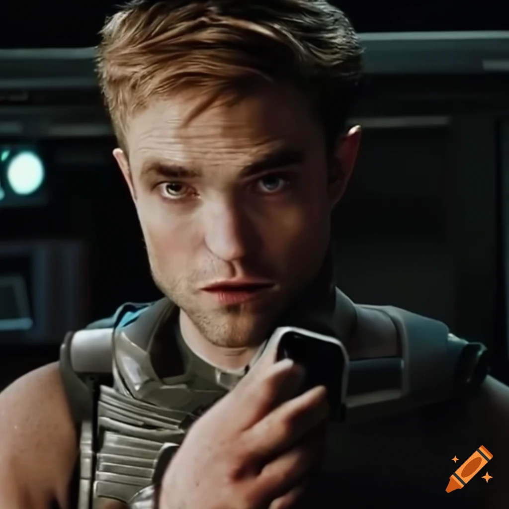 Actor with unique green eyes in a futuristic sci-fi crossover scene on ...