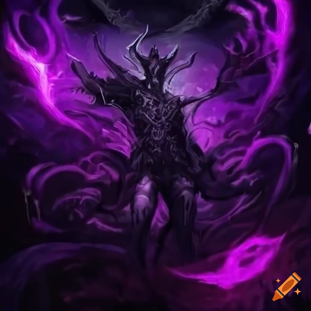 The purple void king on Craiyon