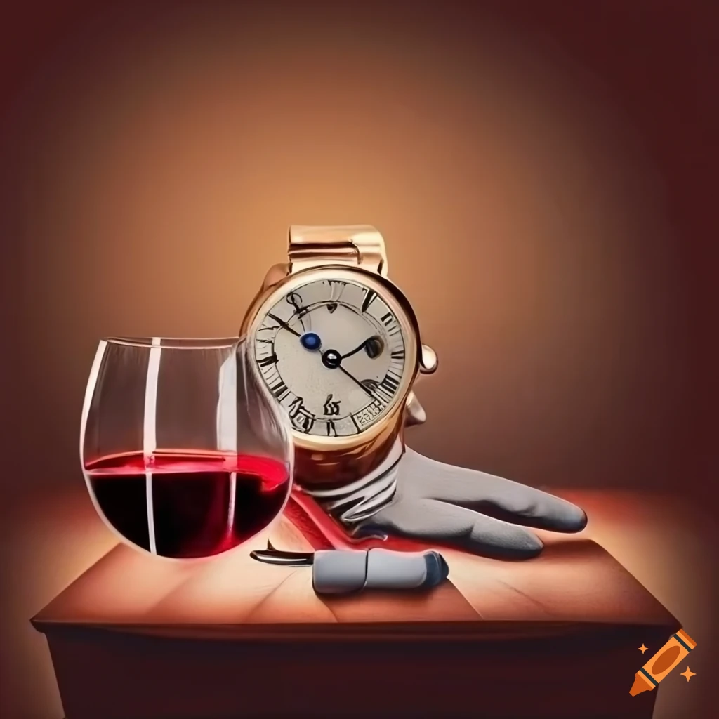 Collection of luxury items with a view of the lake on Craiyon