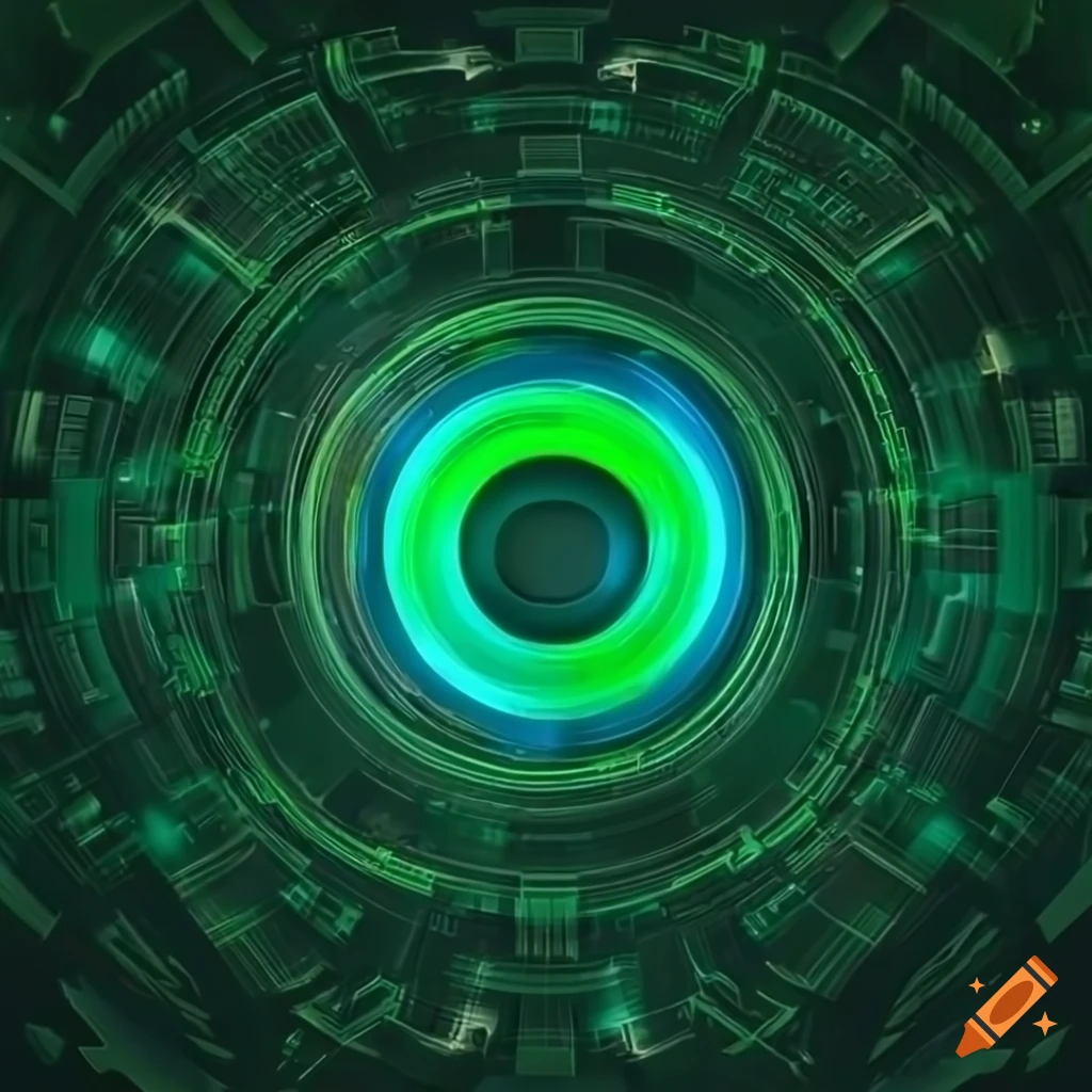 UDST Logo on a detailed green technological background in 8k resolution ...