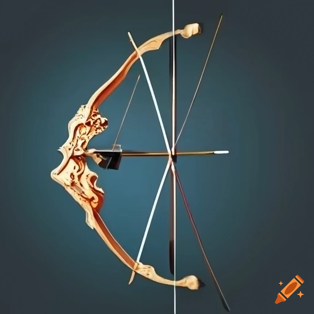 Arrow and bow targeting with precision on Craiyon