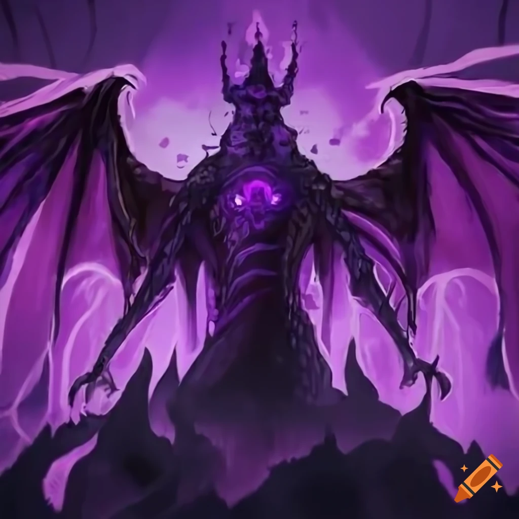 The purple void king on Craiyon