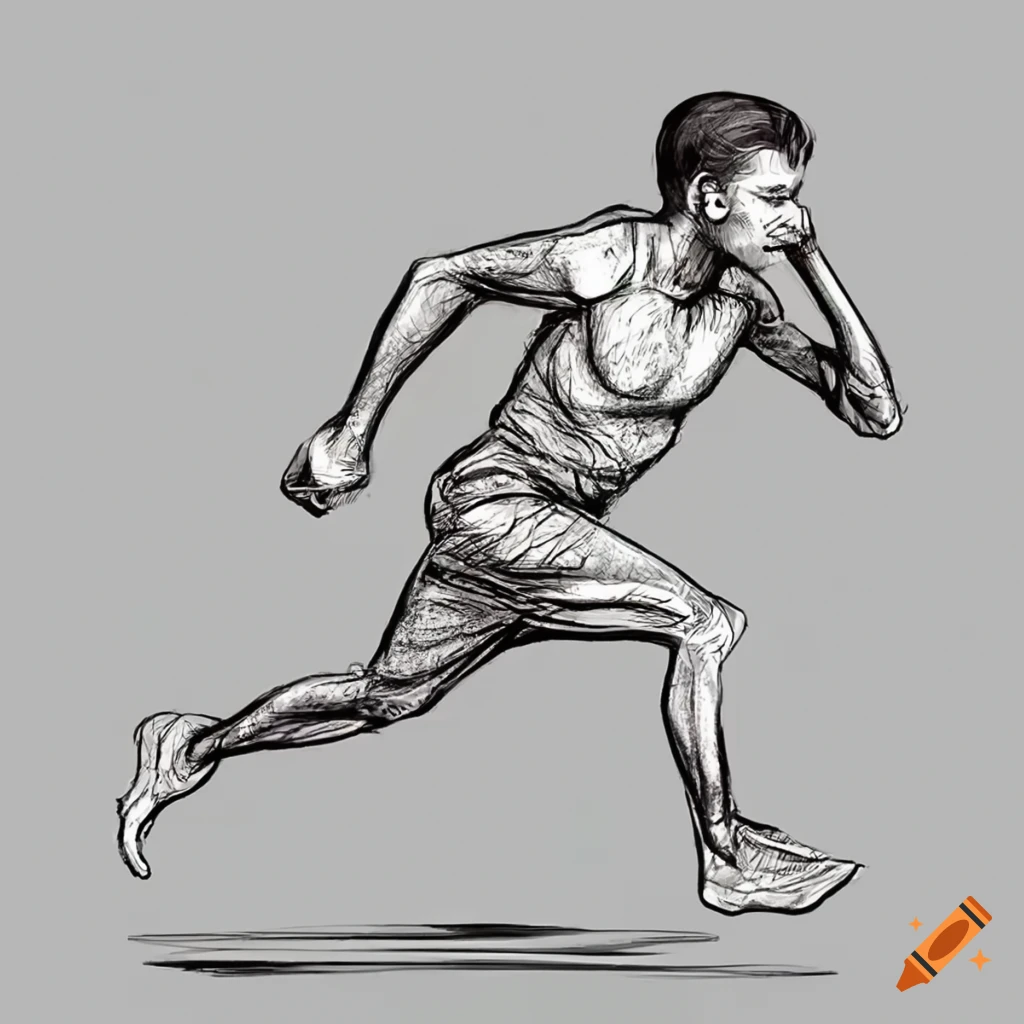 Running man on Craiyon