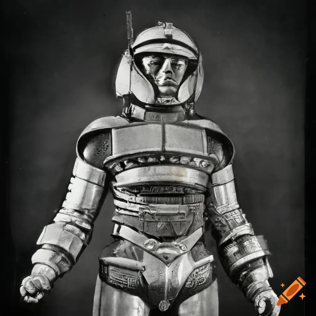 High-resolution photograph of rom spaceknight character on Craiyon