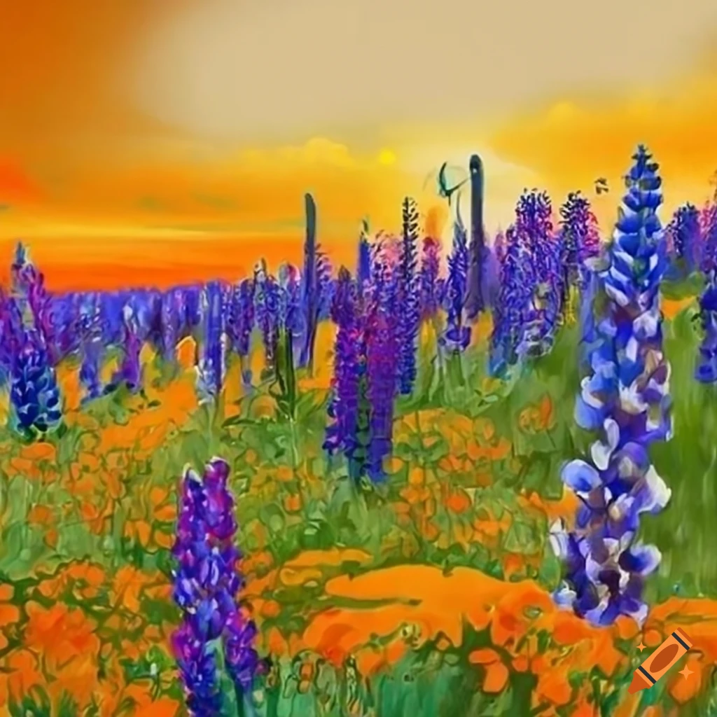 Robert Lydecker floating over a field of California poppies and lupin ...