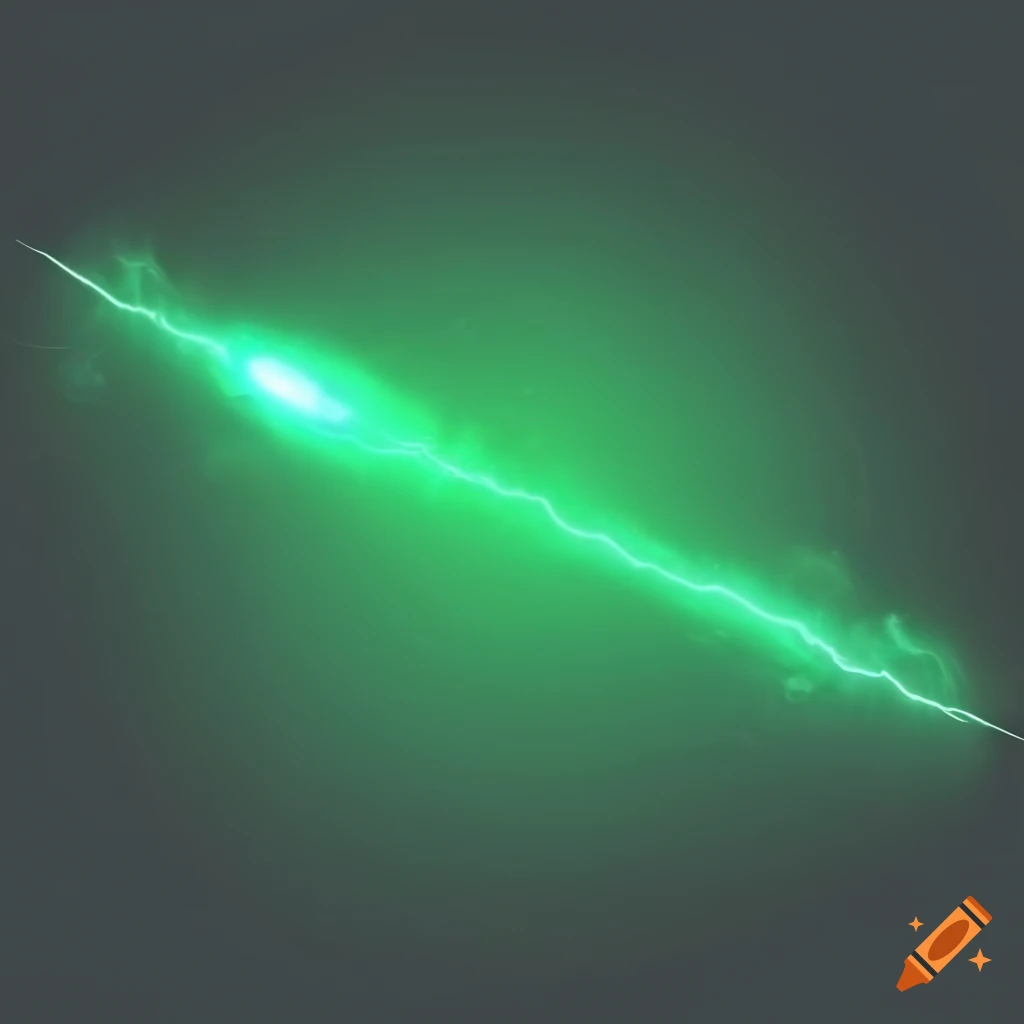 Magical green light bursts on a dramatic black background resembling ...