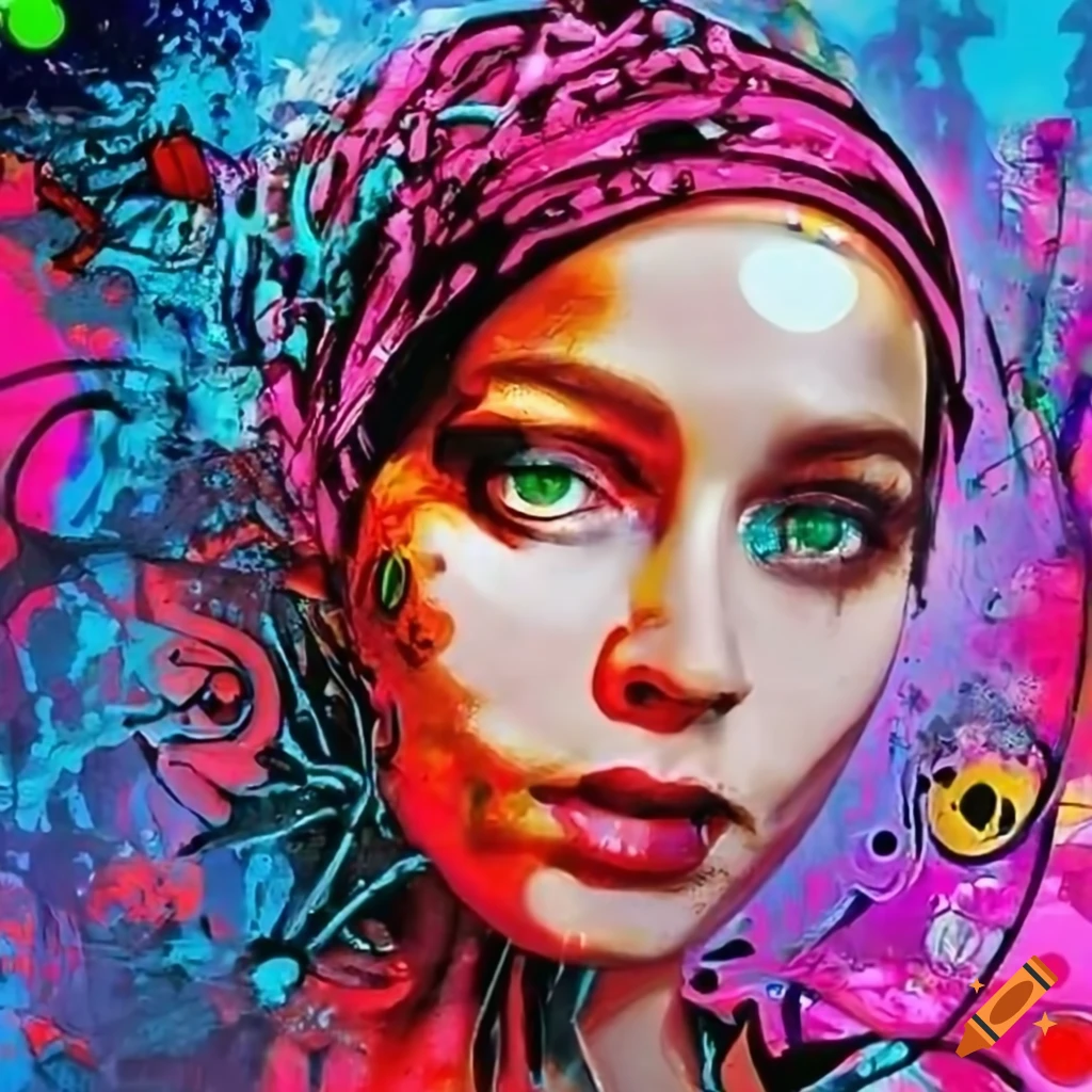 Graffiti art creation on Craiyon