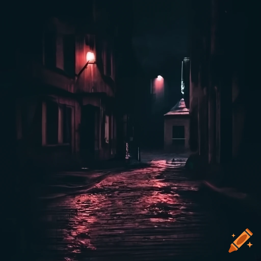 Hd photo of a dark neighborhood on Craiyon