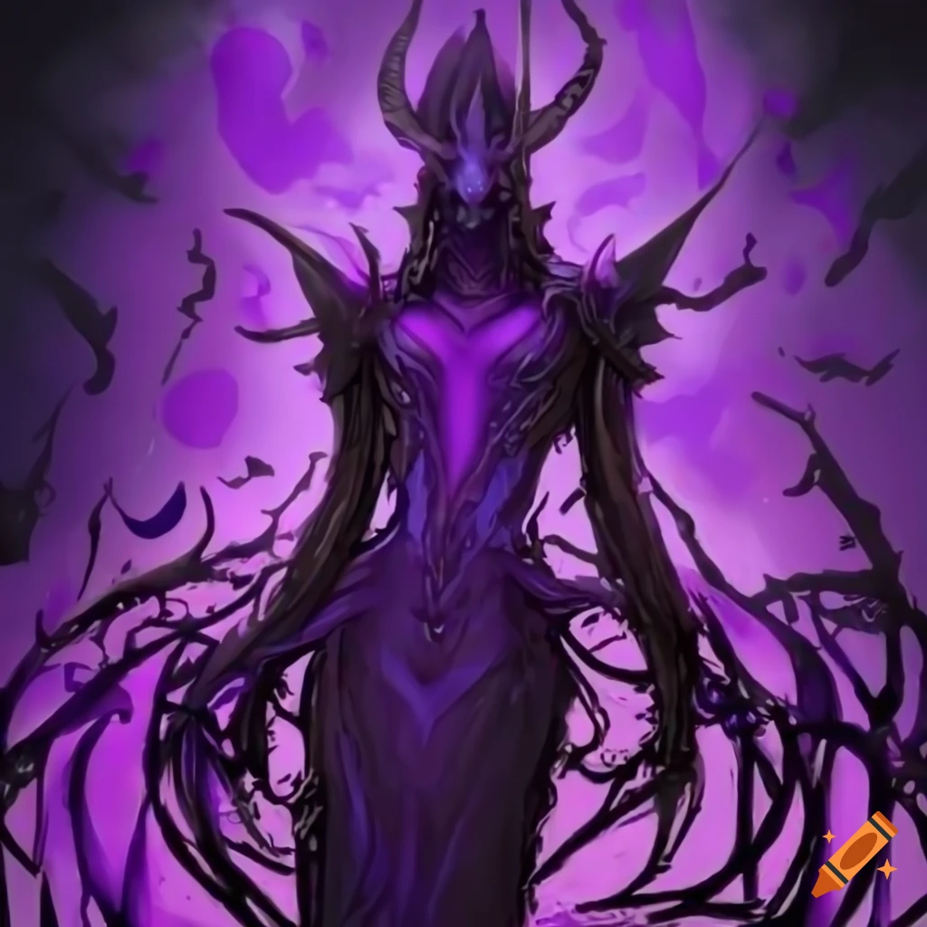 The purple void king on Craiyon