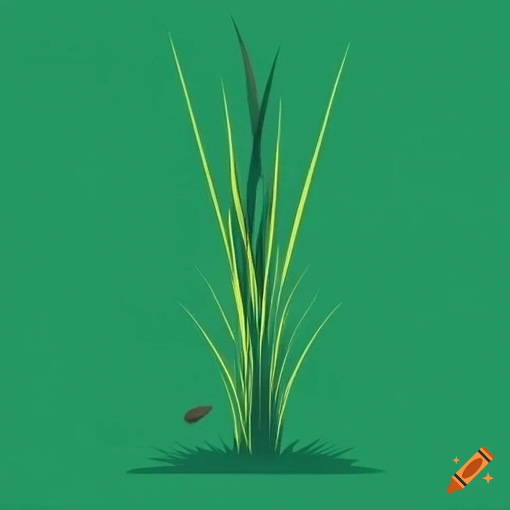 Grass In Flat Style On Craiyon